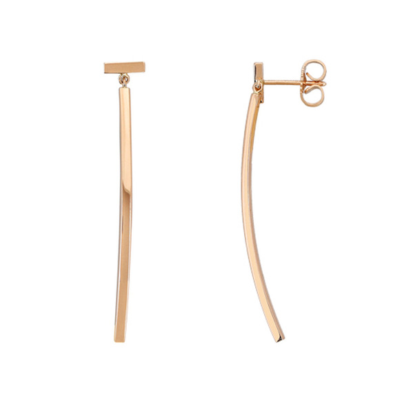 Tiffany & Co. | Bags | Tiffany T Bar Earrings 8k Rose Gold Stud ...